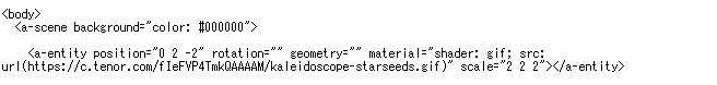 aframe-gif-shaderの使い方!2行でOK!VR空間で動画を見る! - 発明・発見 年表